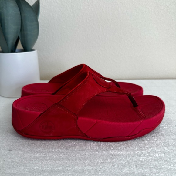 Fitflop | Shoes | Fitflop Red Sandals For Women | Poshmark